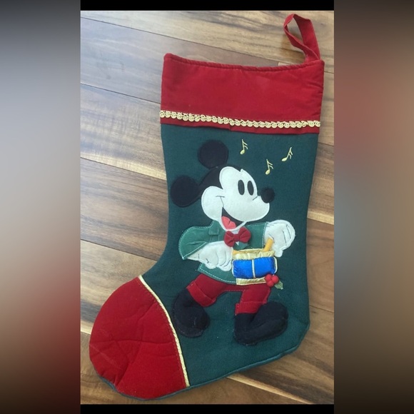 Disney | Holiday | Vintage Mickey Mouse Christmas Stocking Disney ...